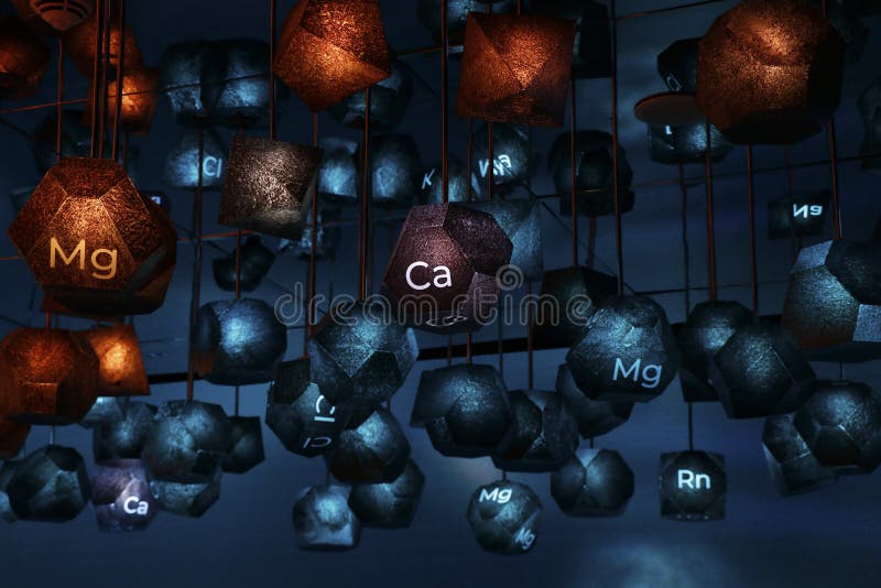 Periodic Table of Chemical Elements, Abstract Science Editorial Stock ...