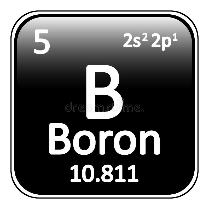 Periodic Table Element Boron Icon Stock Illustrations – 238 Periodic ...