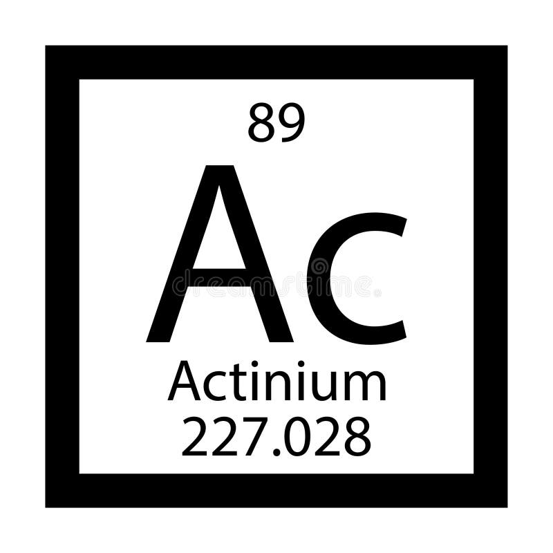 Periodic Table Element Chemical Symbol Actinium Molecule Chemistry ...