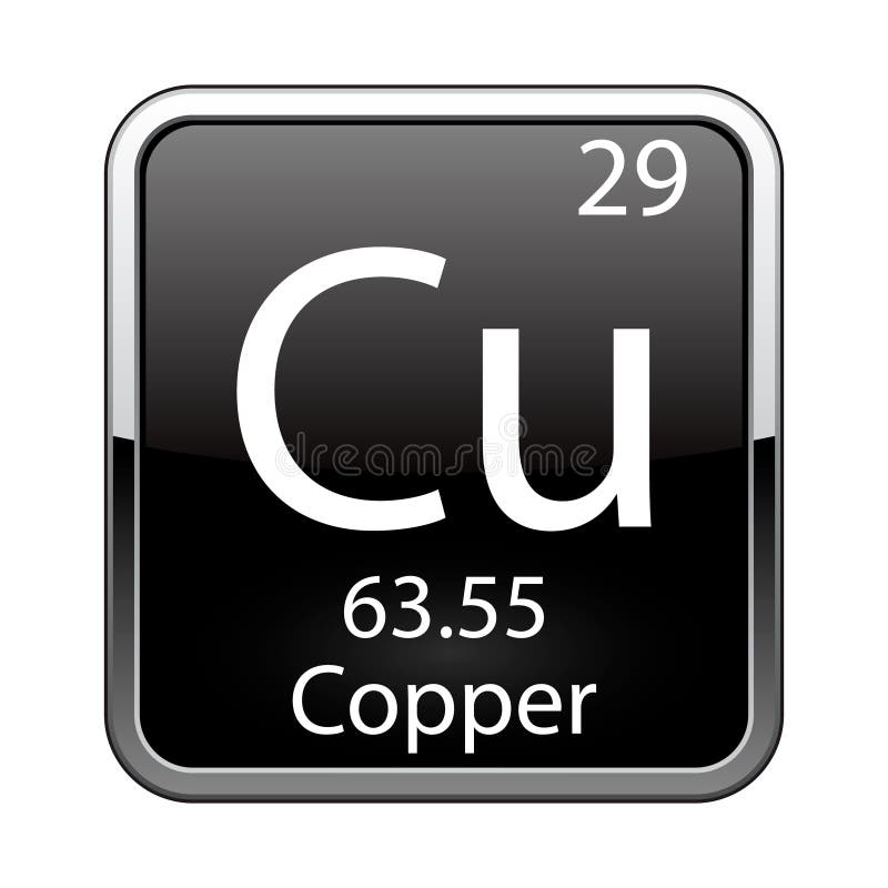 The Periodic Table Element Copper. Vector Illustration Stock Vector ...