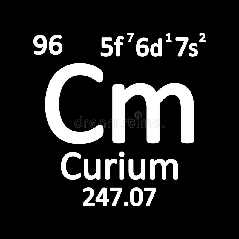 Element Curium Stock Illustrations – 233 Element Curium Stock ...