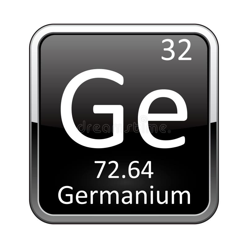Germanium Symbol. Chemical Element of the Periodic Table. Vector Stock ...