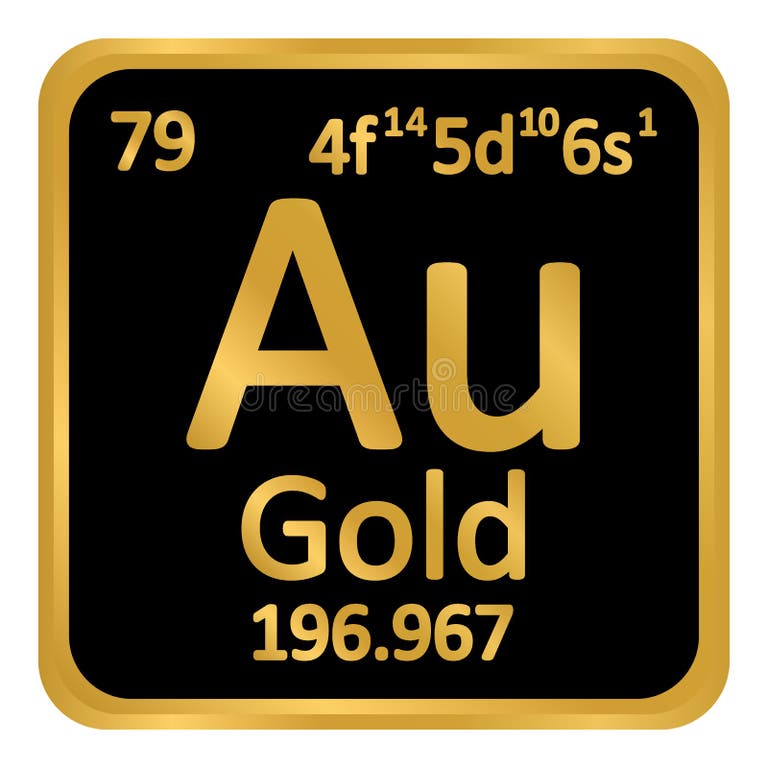 Gold Atom Element Periodic Table Stock Illustrations – 793 Gold Atom ...