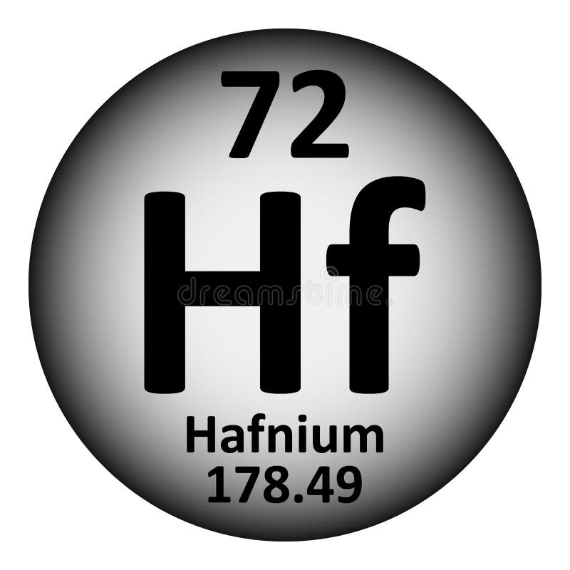 Periodic Table Element Hafnium Icon Stock Illustration - Illustration ...