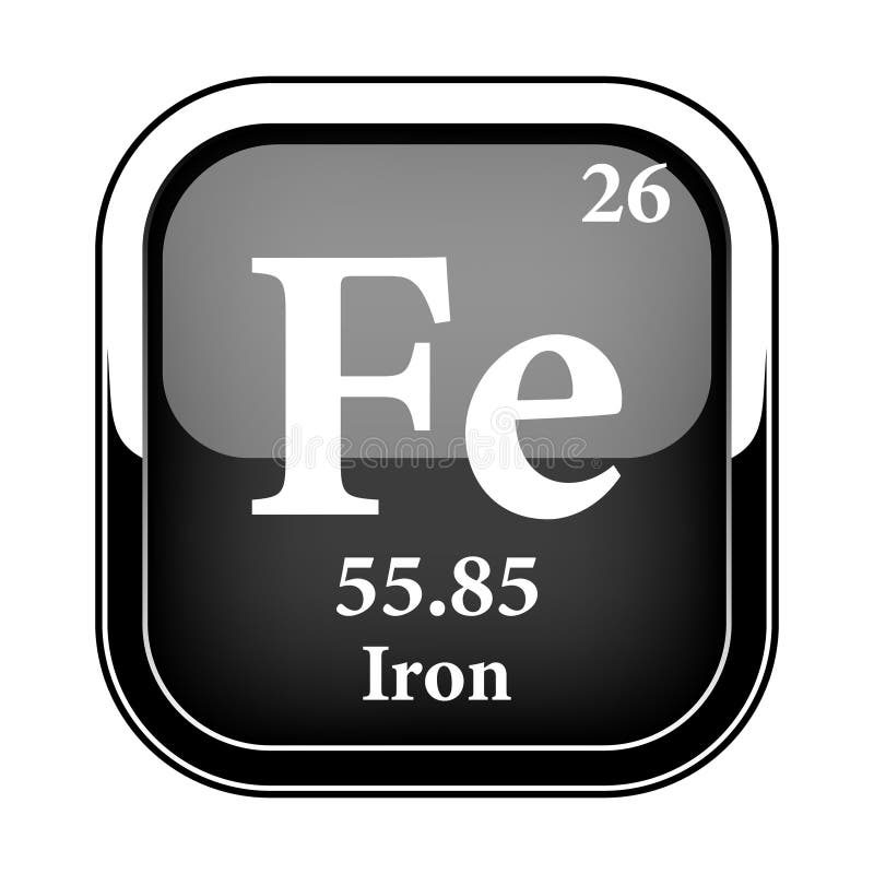 The Periodic Table Element Iron. Vector Illustration Stock Vector ...