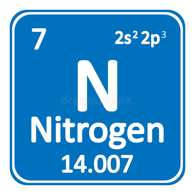Nitrogen Periodic Table Stock Illustrations – 580 Nitrogen Periodic ...