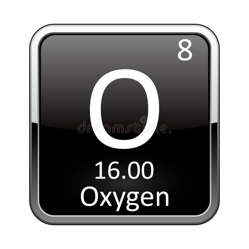The Periodic Table Element Oxygen. Vector Illustration Stock Vector ...