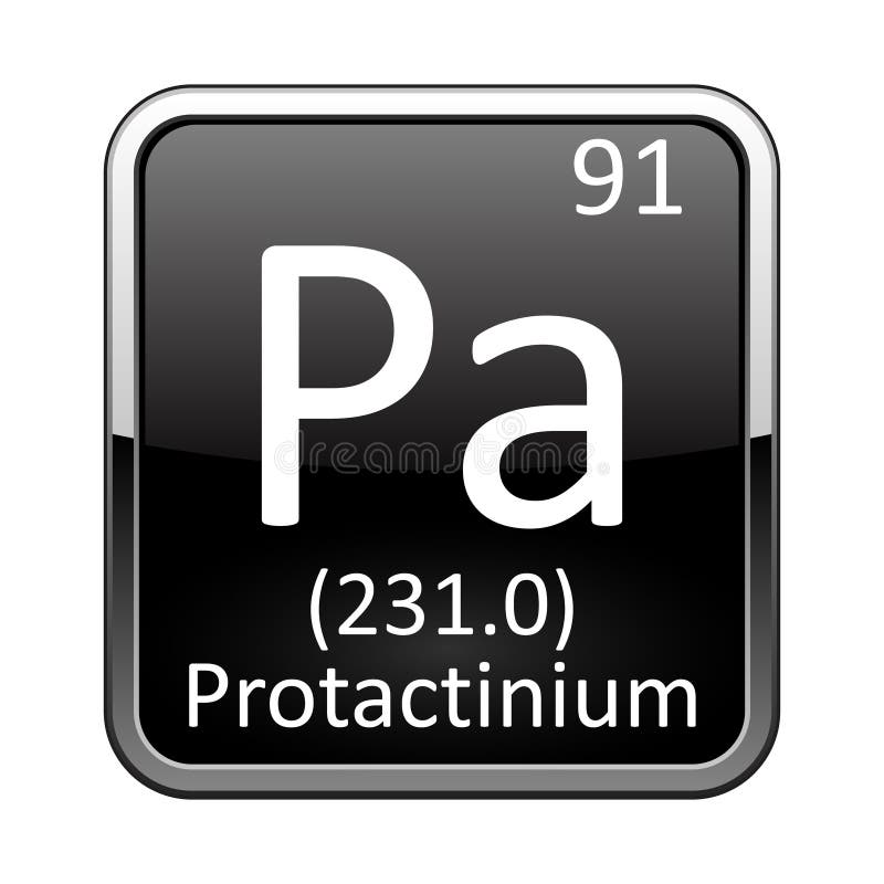 Protactinium Symbol Hexagon Frame Stock Illustration - Illustration of symbol, laboratory: 110020948