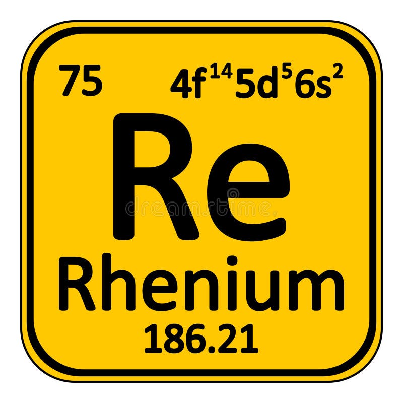Rhenium Symbol Stock Illustrations – 342 Rhenium Symbol Stock ...