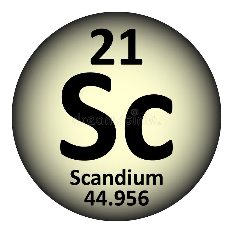 Periodic Table Element Scandium Icon Stock Illustrations – 200 Periodic ...