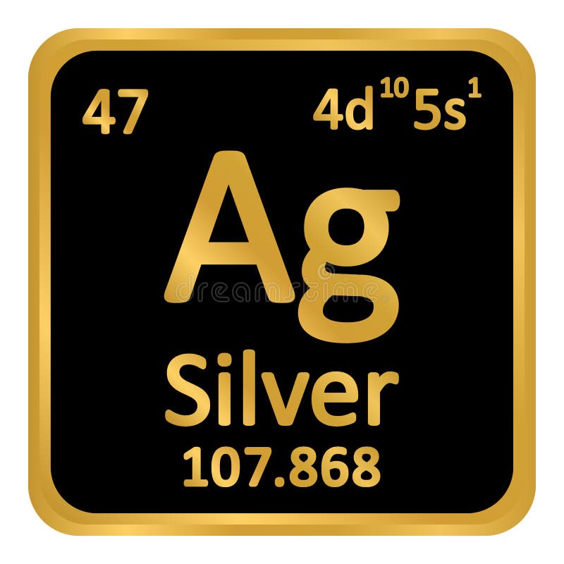 Periodic Table Element Silver Icon Stock Illustrations – 670 Periodic ...