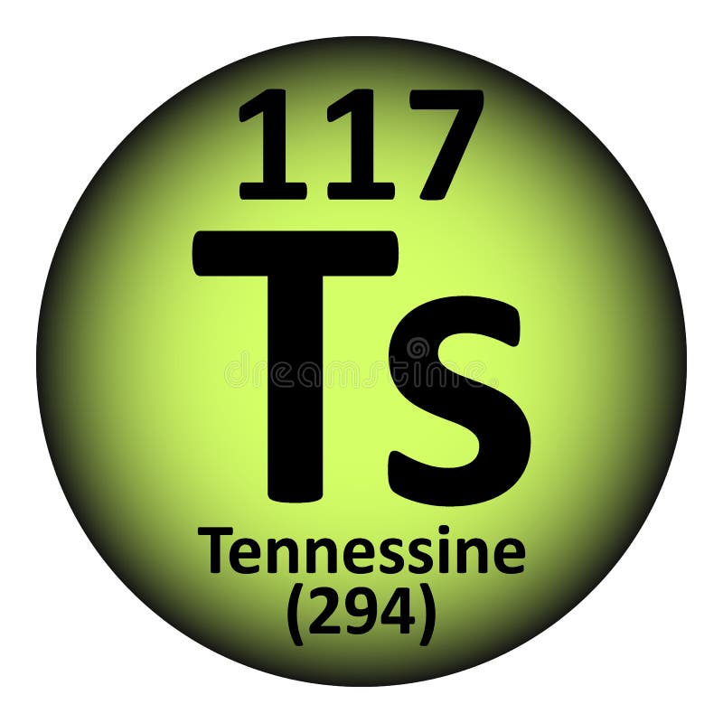 Periodic Table Element Tennessine Icon Stock Illustration ...