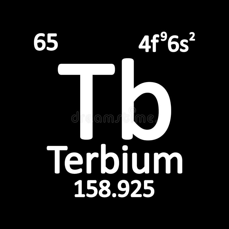 Element of Terbium stock vector. Illustration of detailed - 93039404