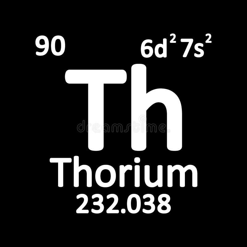 Periodic Table Element Thorium Icon Stock Illustrations – 98 Periodic ...