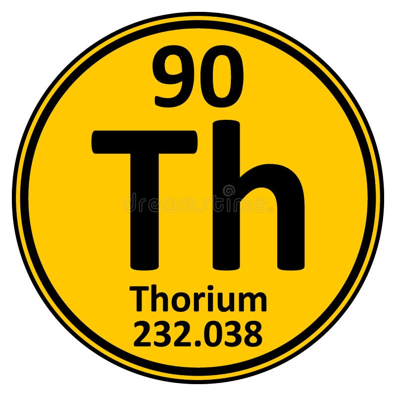Periodic Table Element Thorium Icon Stock Illustration - Illustration ...