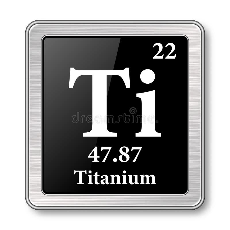 Titanium Symbol from Periodic Table Stock Illustration - Illustration ...
