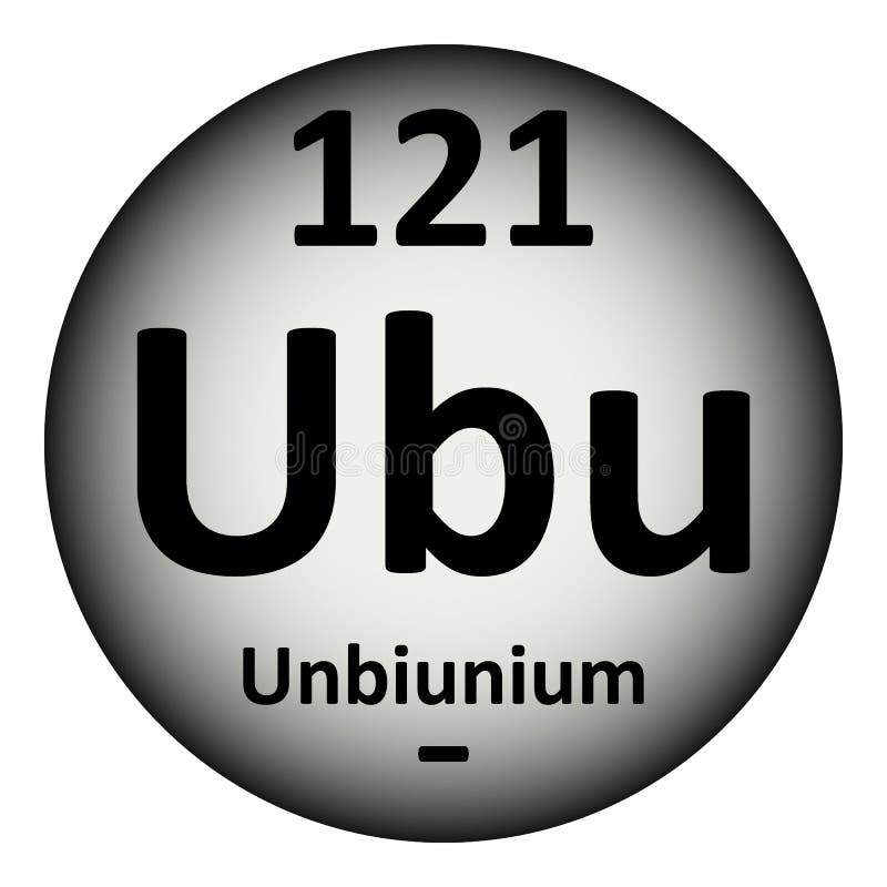 Periodic Table Element Unbinilium Icon Stock Illustration ...