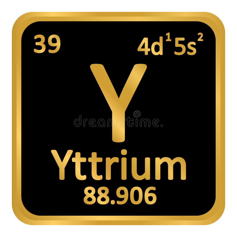Yttrium Electron Configuration Atom Stock Vector - Illustration of ...
