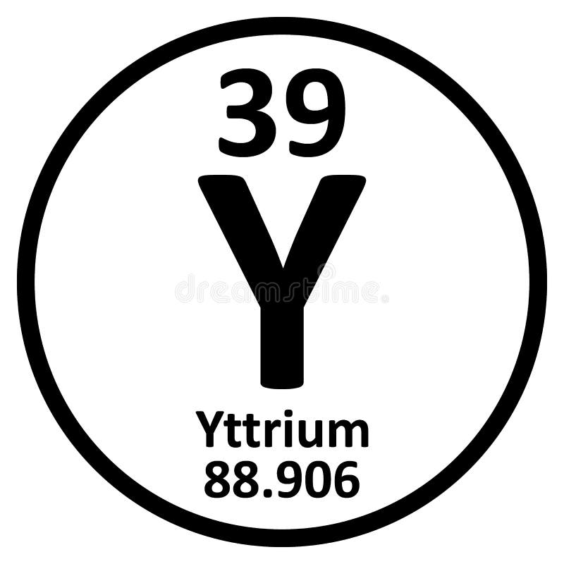 Periodic Table Yttrium Stock Illustrations – 179 Periodic Table Yttrium ...