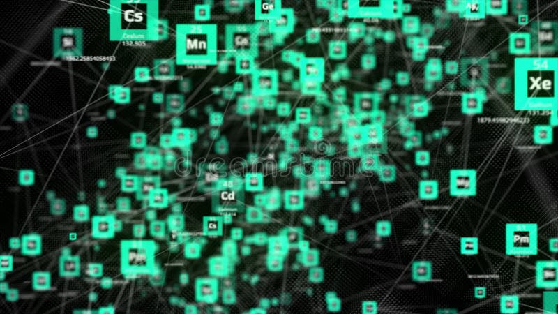 Periodic Table of Elements Animation, Seamless 3d Science, Science ...