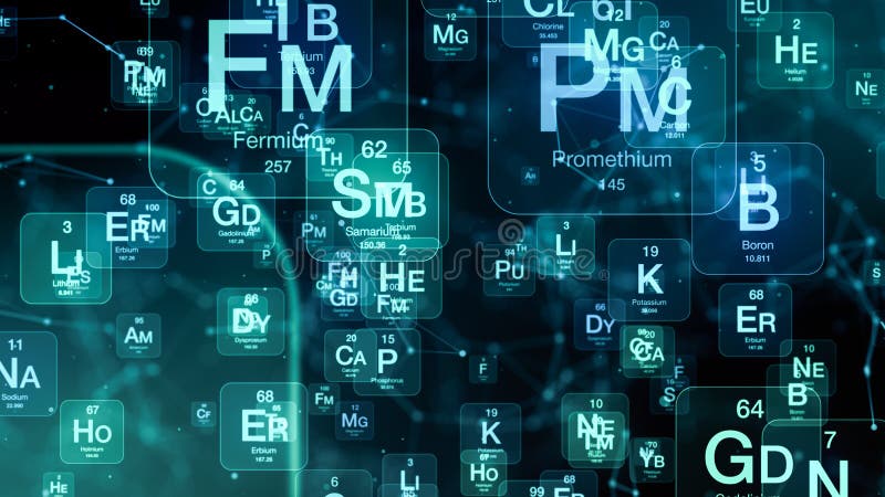 Periodic table of elements stock illustration. Illustration of layout ...