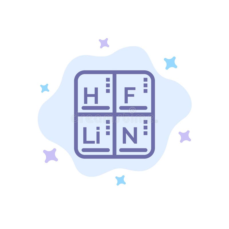 Cloud Of Periodic Elements Table Concept With Glowing Neon Lines. 3d ...