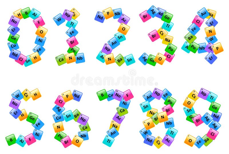 Periodic Table of Elements stock vector. Illustration of chart - 44306643