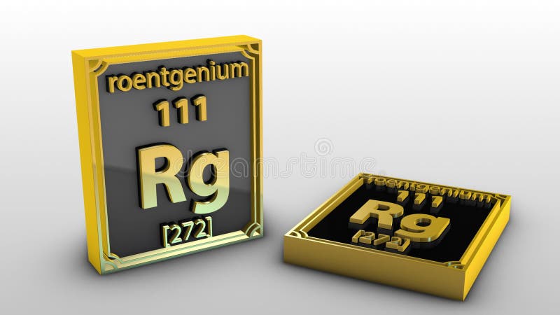 Roentgenium Atom, with Element`s Symbol Stock Video - Video of research ...