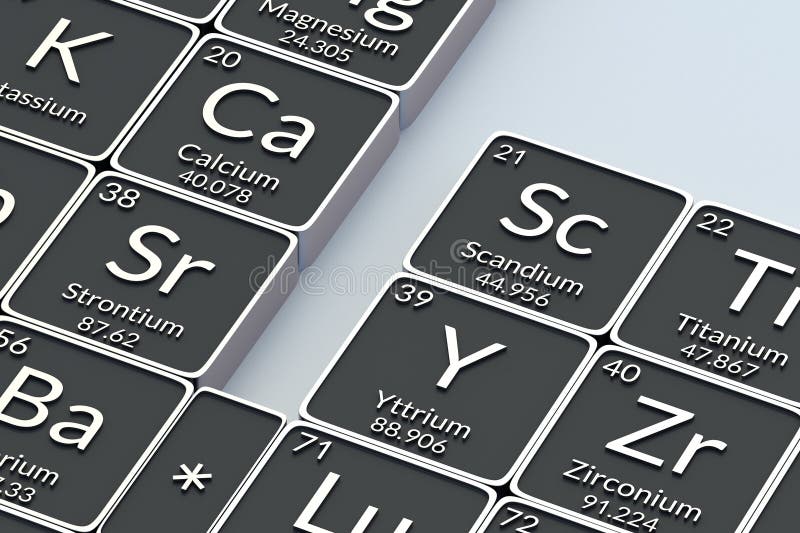 Periodic Table of Elements. Scientific Development Stock Illustration ...