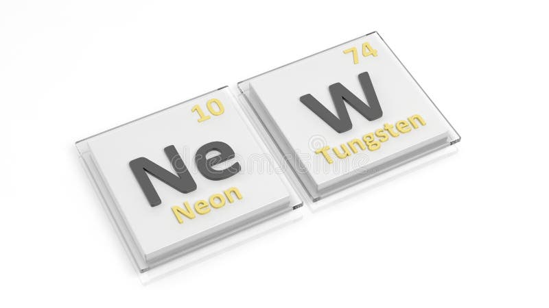 Periodic Table of Elements Symbols Stock Illustration - Illustration of ...