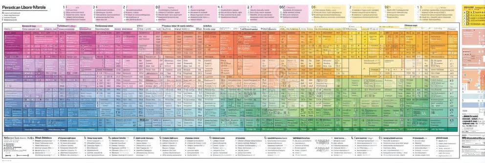 Periodic Table Infographic Displaying Elements Organized by Group in a ...