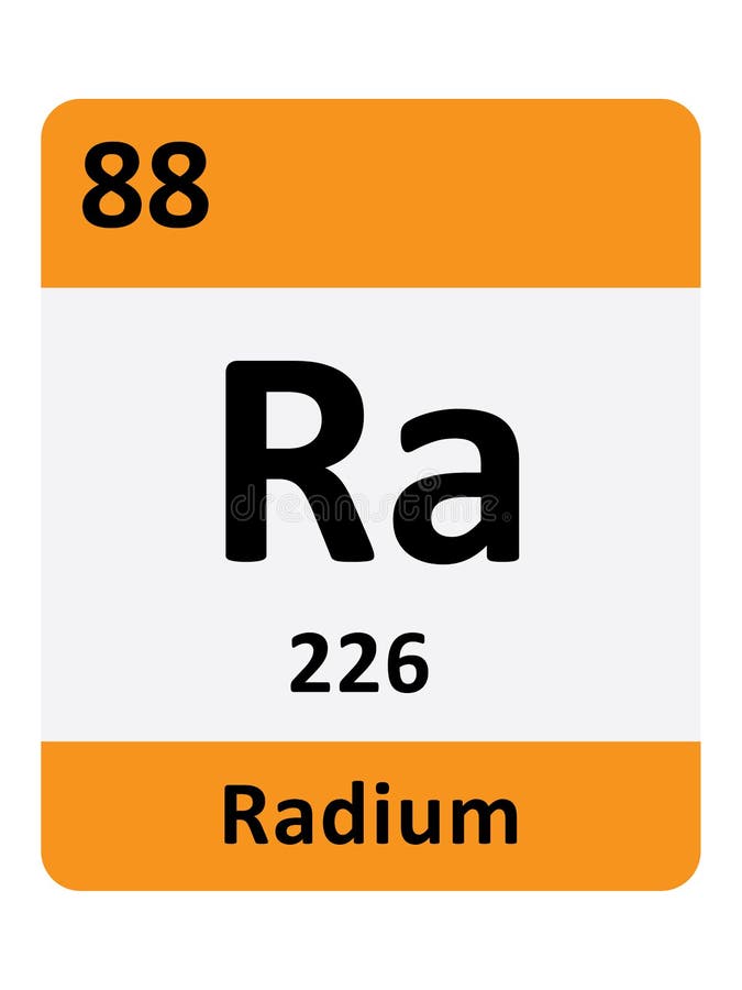 Periodic Table Symbol of Radium Stock Vector - Illustration of curium ...