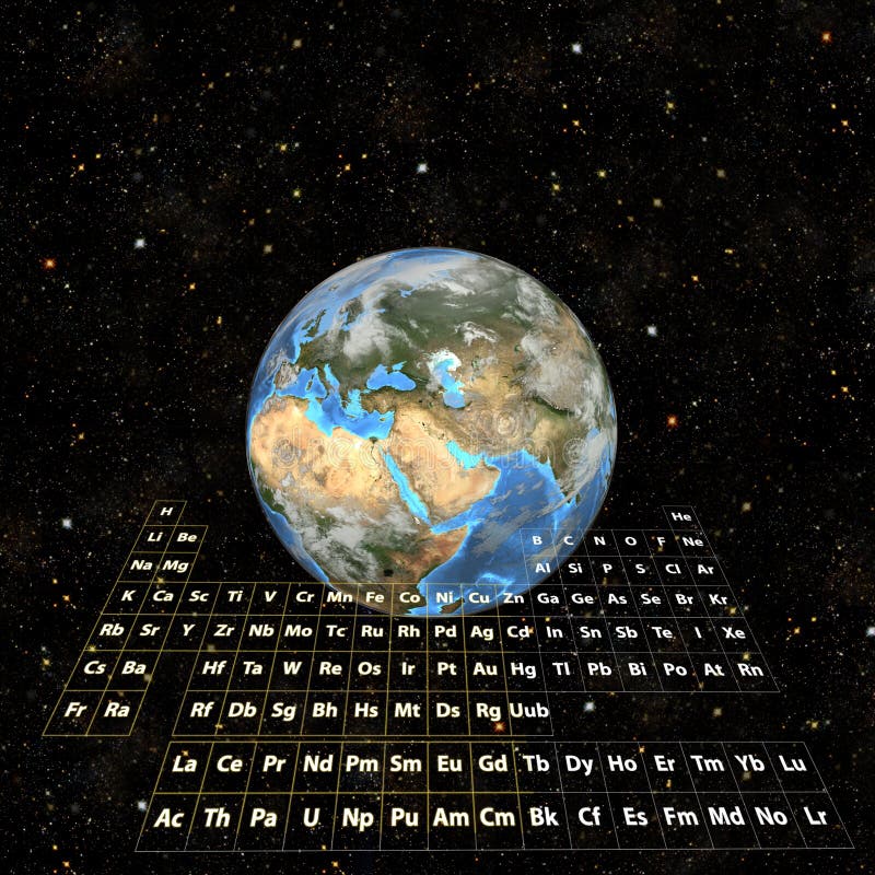 Atomic Elements Periodic Table Chemistry Design Stock Vector ...