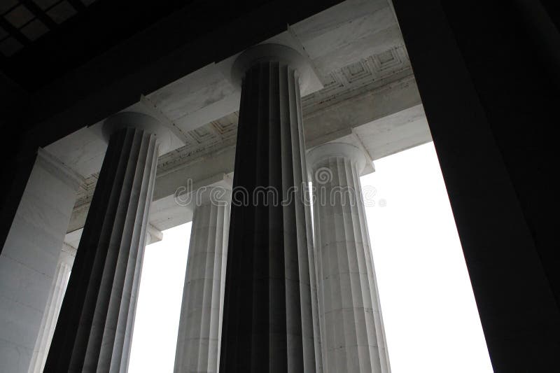 Jefferson Memorial Columns in Washington DC Stock Photo - Image of ...