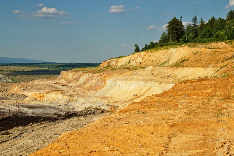 The Peripheral Wall Surface Mine Stock Photo - Image of opencast ...