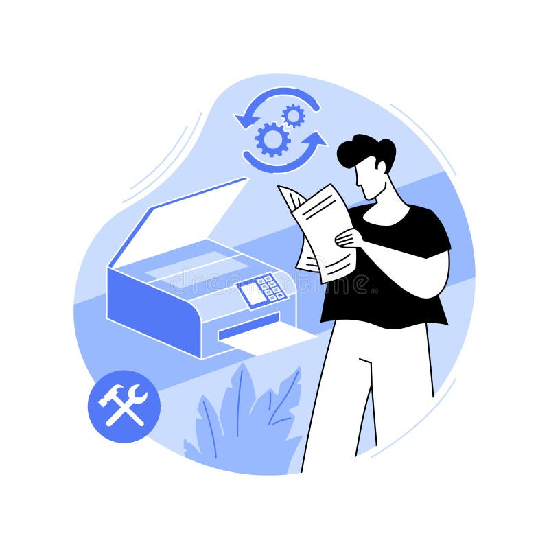 Printer Repair Cartoon Stock Illustrations – 60 Printer Repair Cartoon ...