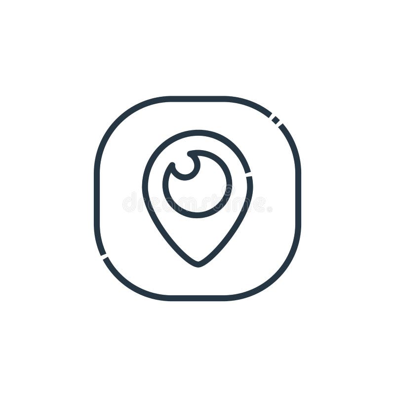 Periscope Icon Vector from Social Media Logos Concept. Thin Line ...