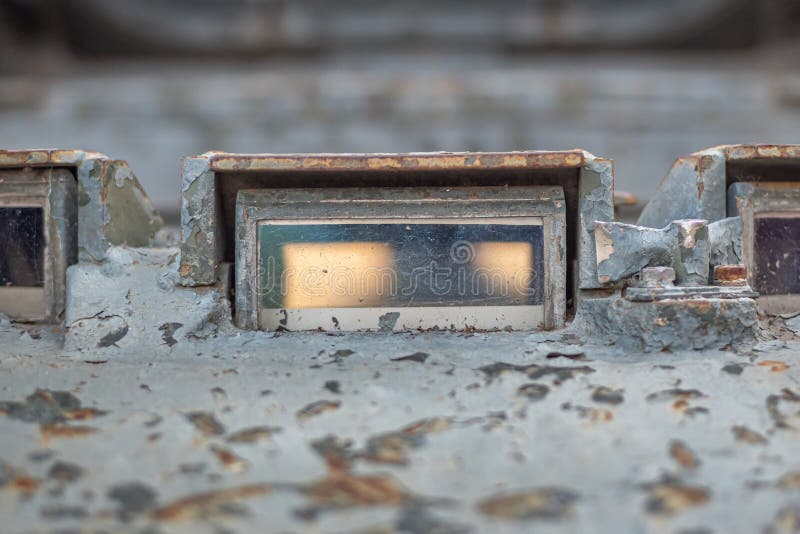 Periscope Window on the Surface of a Tank or Self-propelled Artillery ...