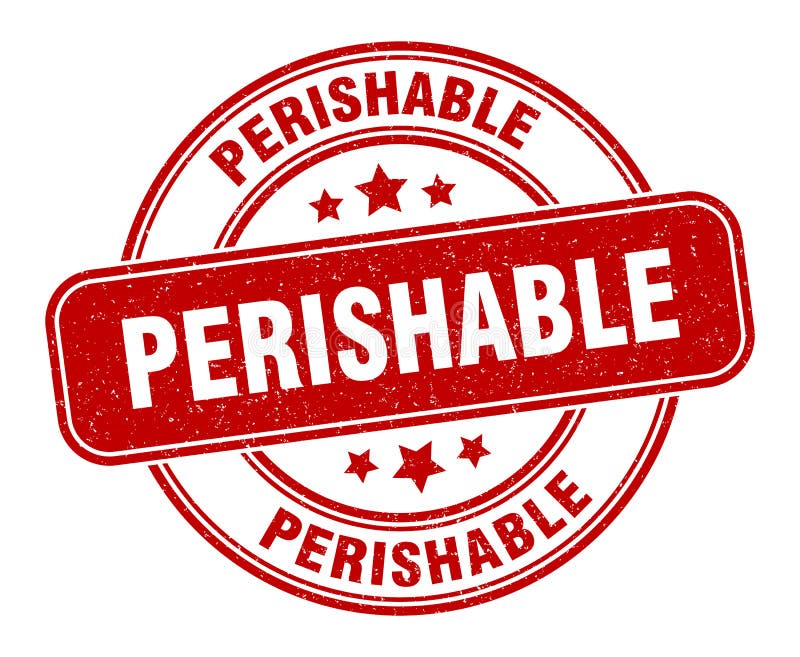 Perishable Stamp. Perishable Label. Round Grunge Sign Stock Vector ...