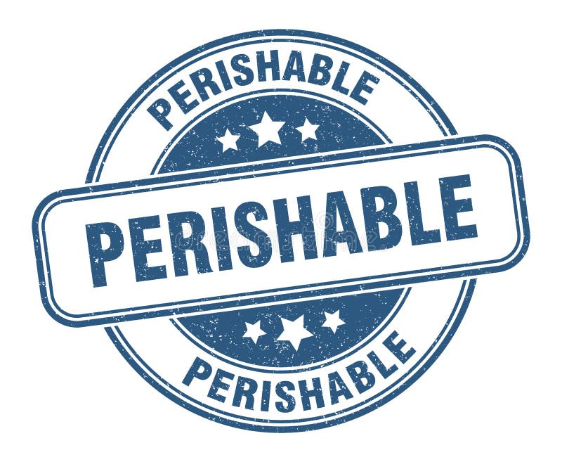 Perishable Stamp. Perishable Label. Round Grunge Sign Stock Vector ...