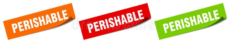 Perishable Sticker. Perishable Square Isolated Sign Stock Vector ...