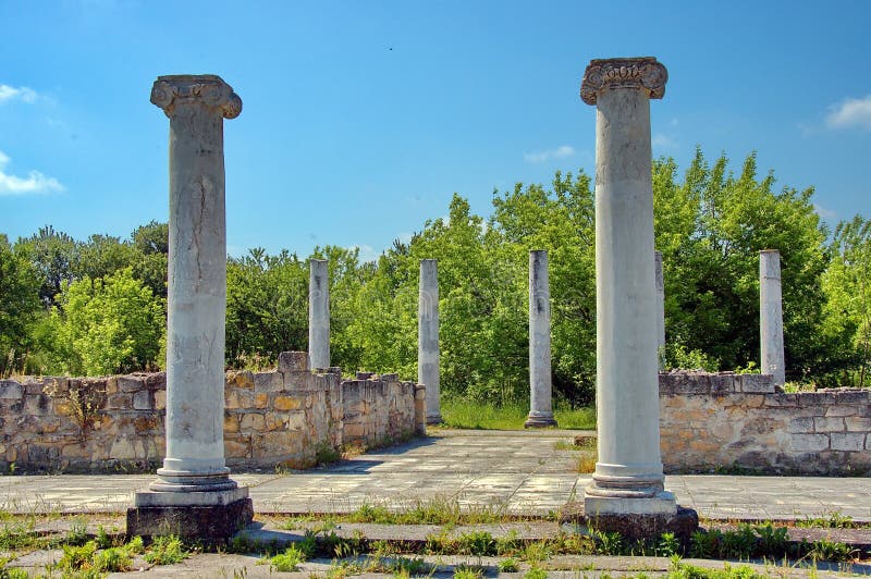 Peristyl Komplex Abritus in Present Town Razgrad Stock Photo - Image of ...