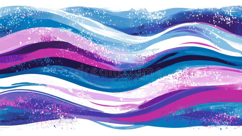 The Periwinkle Expanse Serves As a Backdrop for Dancing Pink Squiggles ...