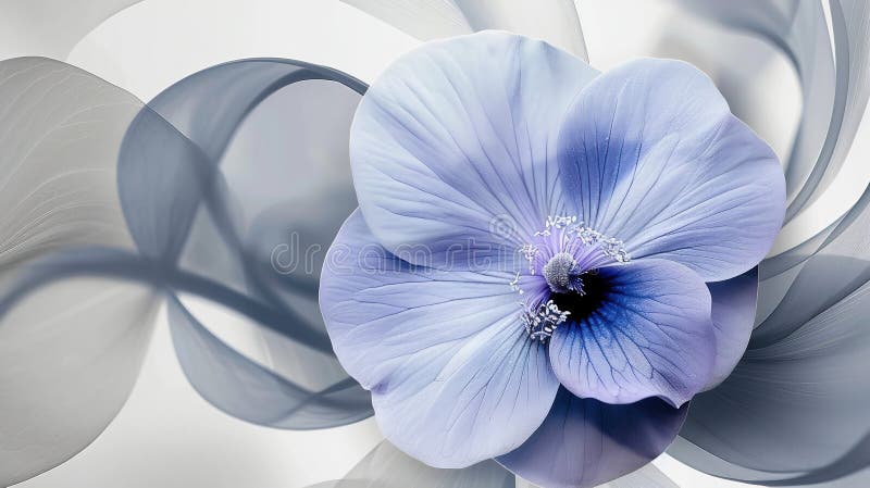 Periwinkle Flower on a Gray Background Stock Photo - Image of summer ...