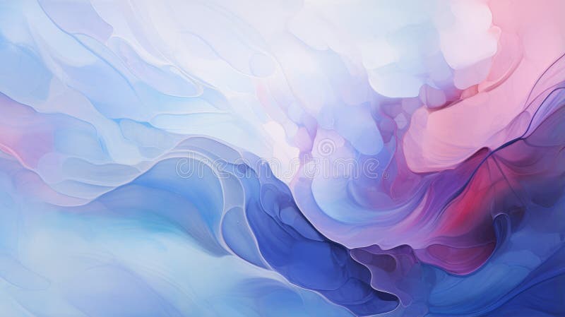 Periwinkle-inspired Abstract Painting: Flowing Fabrics and Soft ...