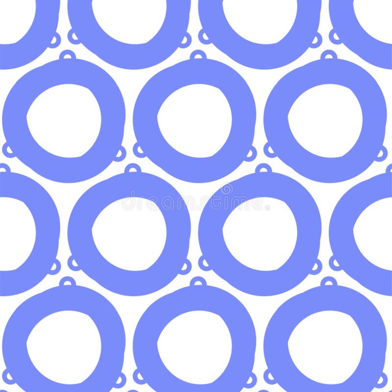 Periwinkle Round Design Repeating Pattern Wallpaper Stock Illustration ...