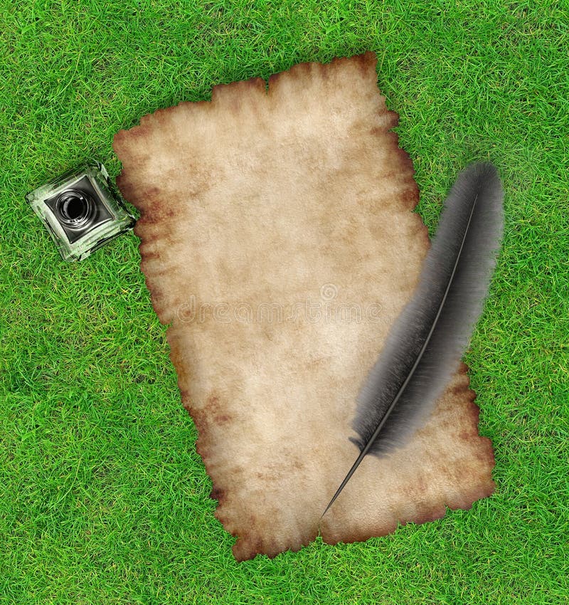 Perkament 9 stock foto. Image of blad, perkament, frame - 724548