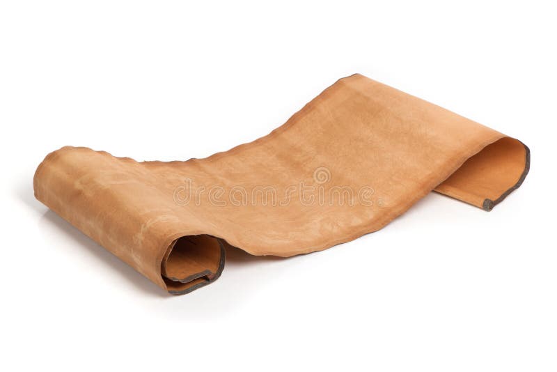 Perkamentrol stock foto. Image of geïsoleerd, brief, pagina - 69852832