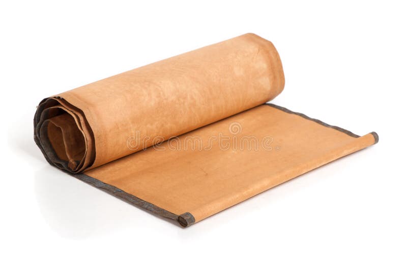 Perkamentrol stock foto. Image of geïsoleerd, brief, pagina - 69852832