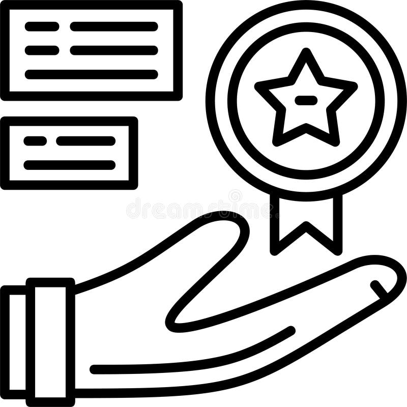 Perks Outline Vector Icon stock vector. Illustration of fringe - 388821298